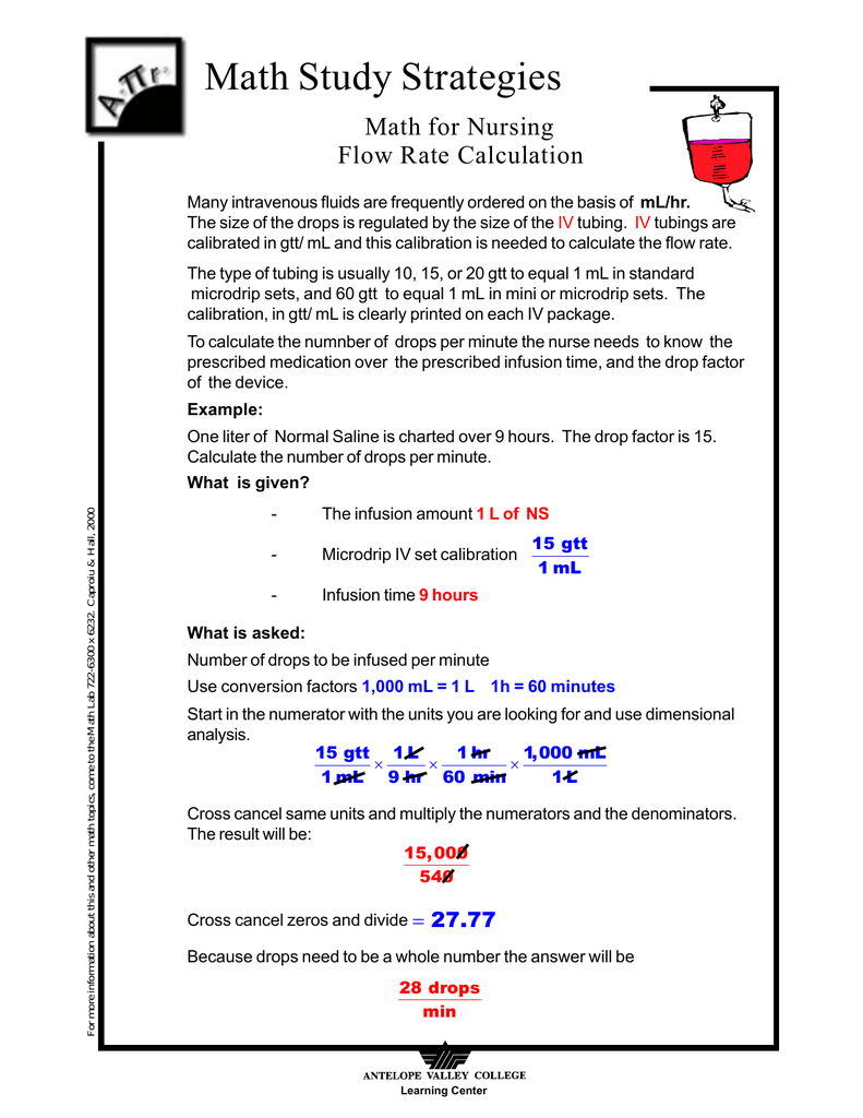 Flow Rate Calculation Flow Rate Calculation