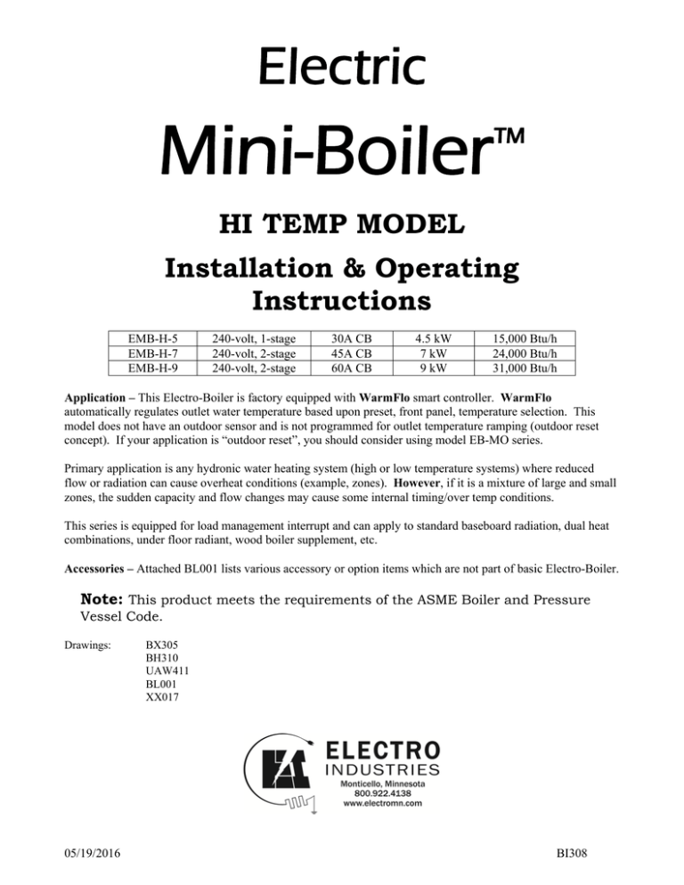 Electric Mini-Boiler