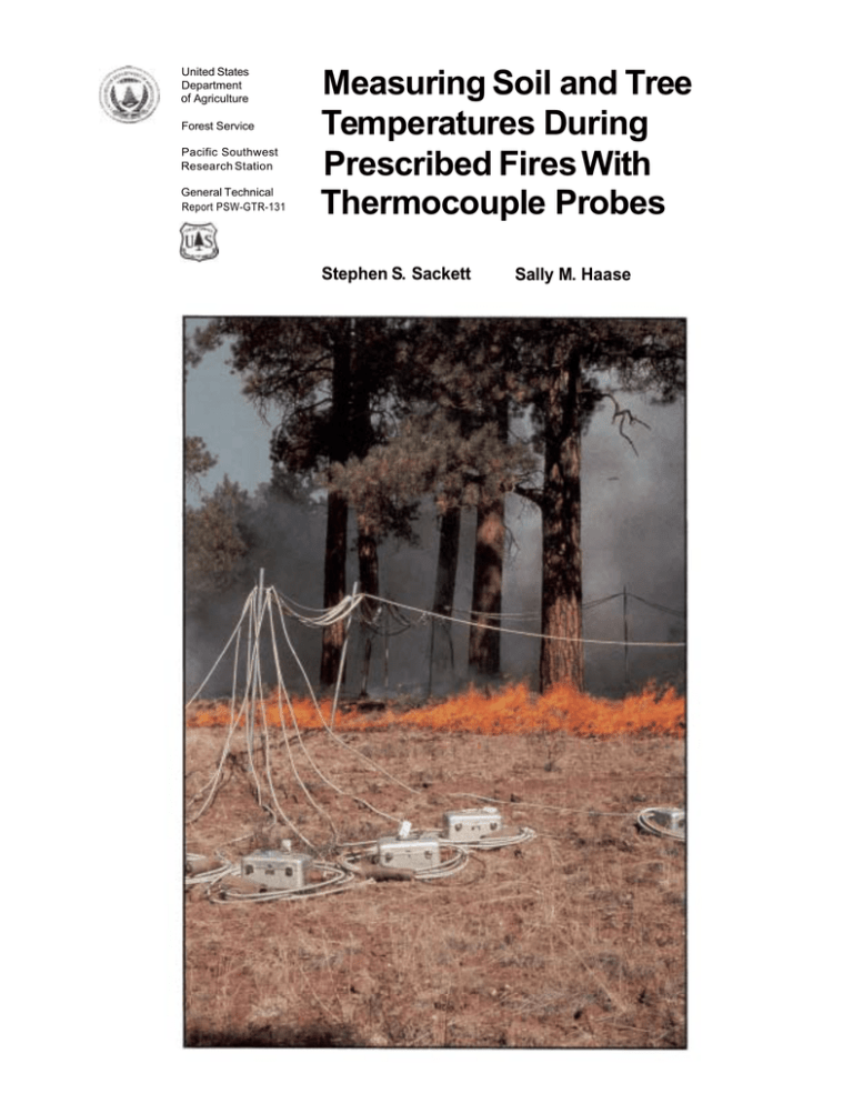Measuring Soil and Tree Temperatures During
