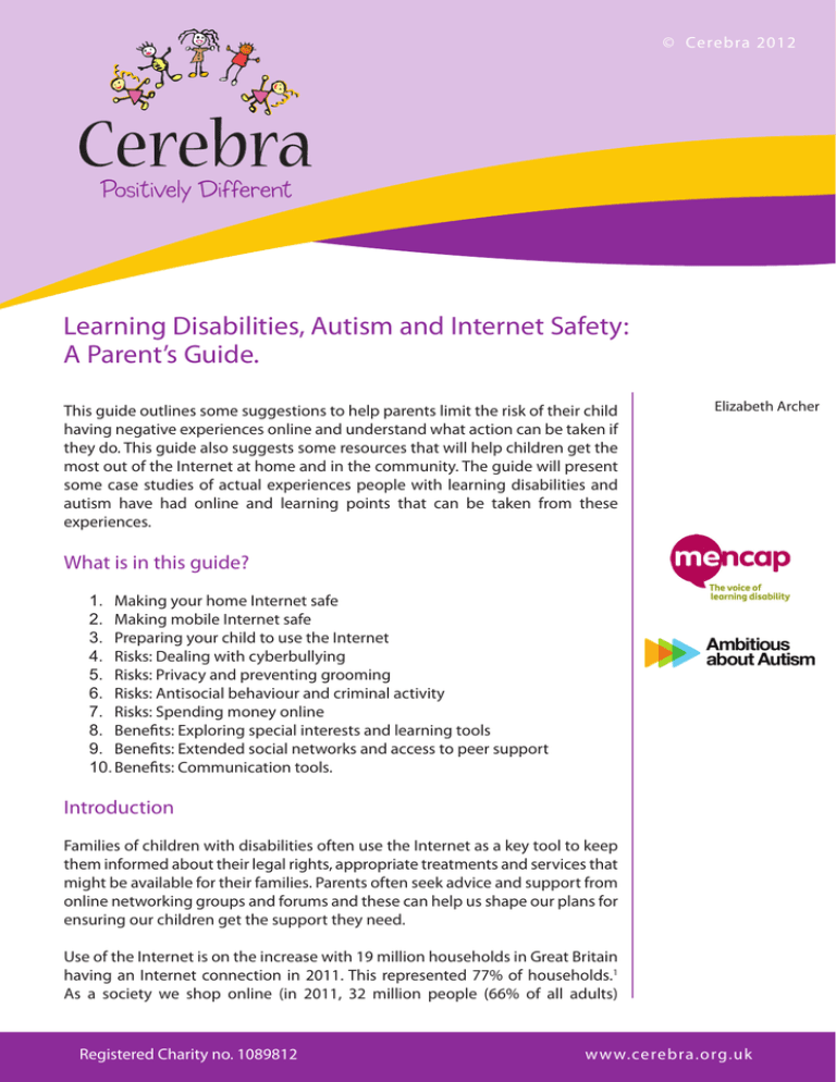 Learning Disabilities, Autism and Internet Safety: A