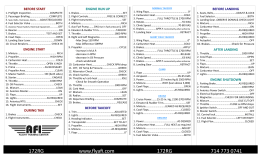 C-182 In-flight Checklist