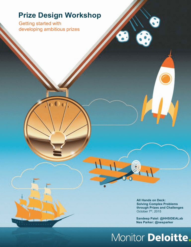 Prize Design Workshop - Program on Science in the Public Interest