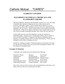 Chemical Safety Inspection Checklist