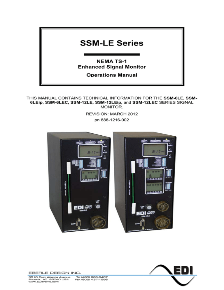 SSM-LE Operation Manual