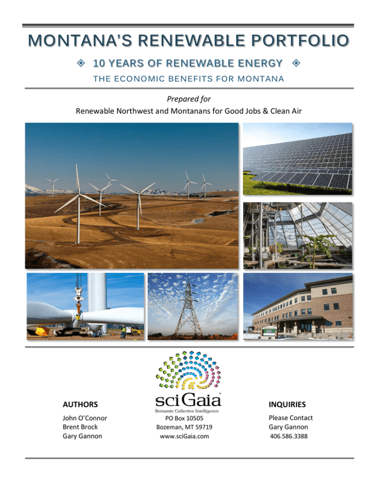 montana`s renewable portfolio
