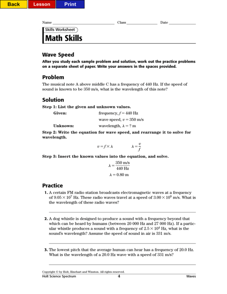 Math Skills Ms