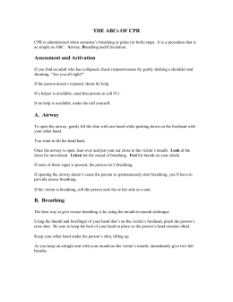 Study guide and quick reference sheet for BLS for the Healthcare