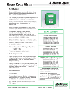 Meter Engineering Specifications