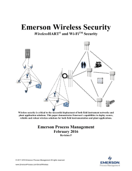 Manual: Emerson™ Smart Wireless Gateway 1420