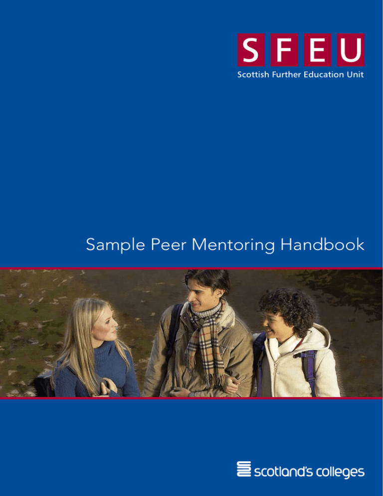 Sample Peer Mentoring Handbook