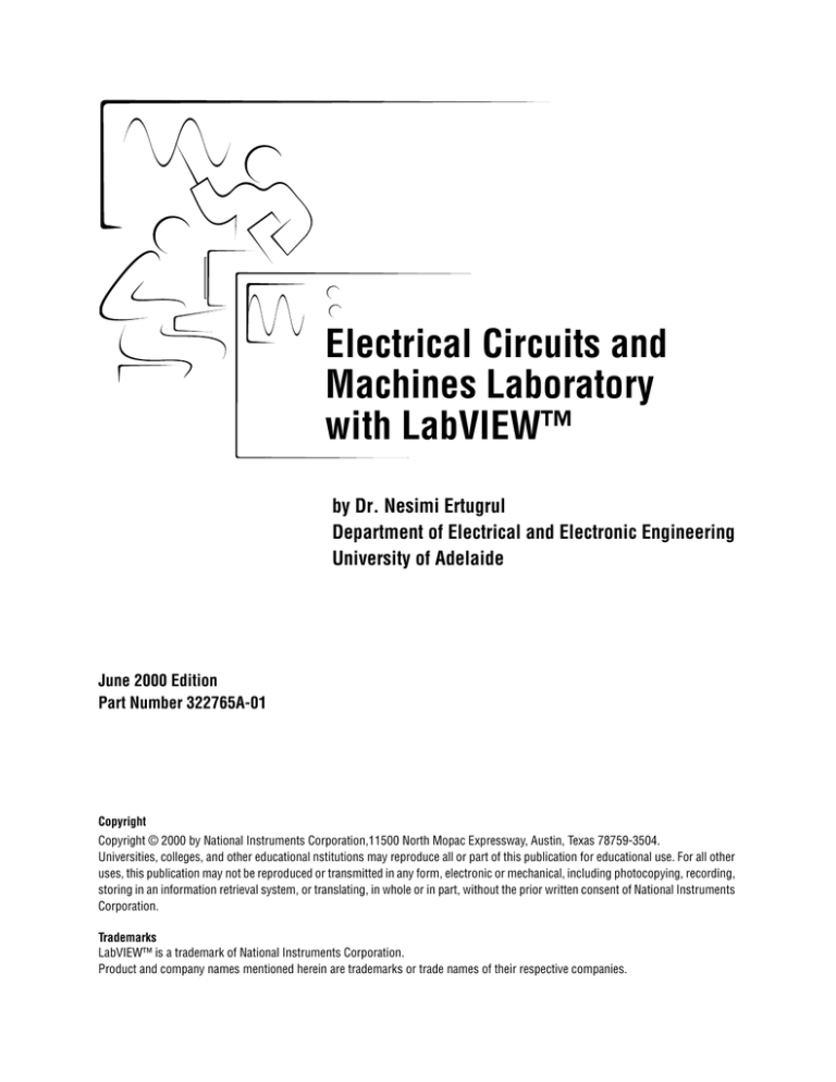 Electrical Circuits and Machines Laboratory with