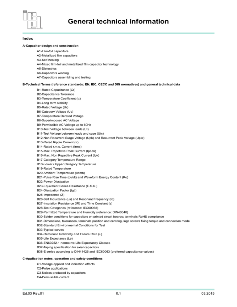 General technical information