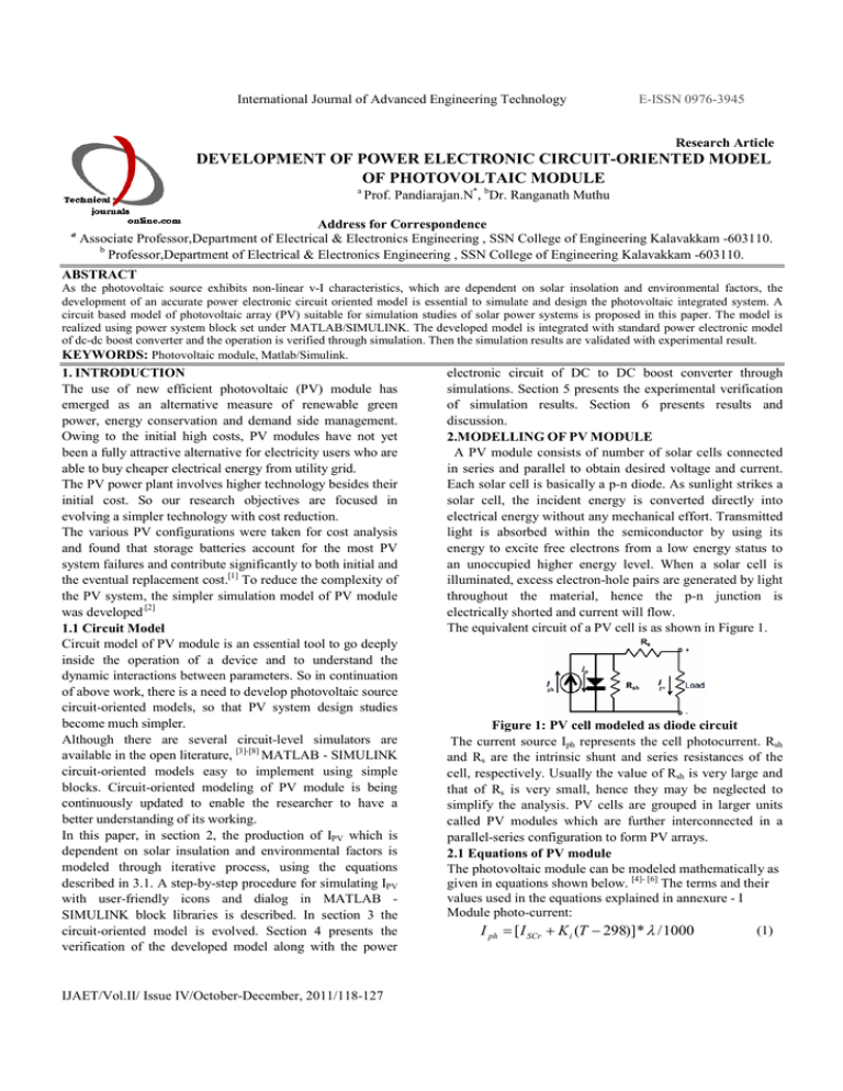 development of power electronic circuit