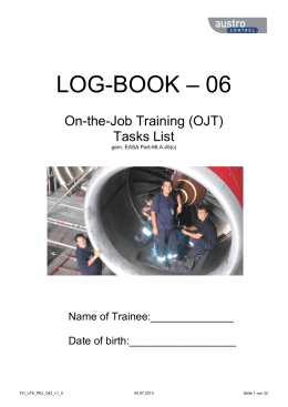 OJT Narrative Format