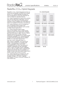 RadioRA 2 Tabletop Designer Keypads