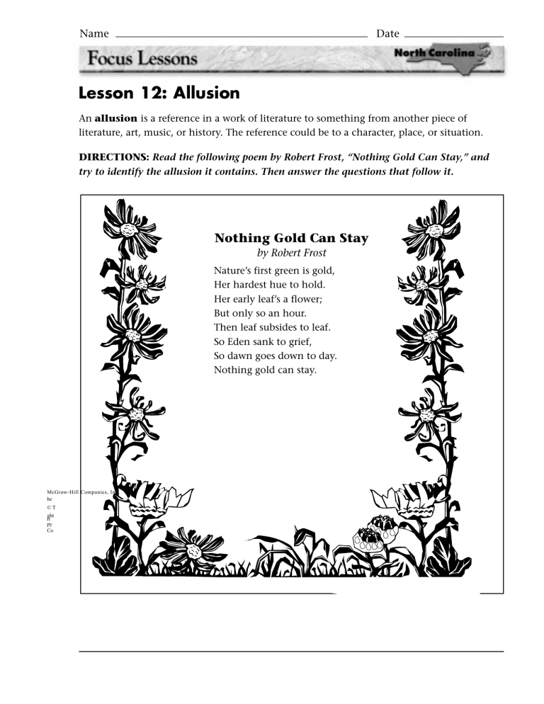 Reading Strategies And Literary Elements Reading Strategies And Literary Elements