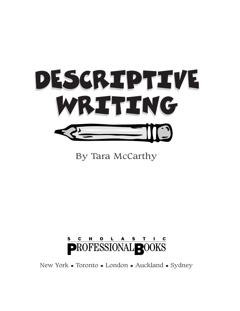 Descriptive writing lesson plan for differentiated learning Descriptive writing lesson plan for differentiated learning