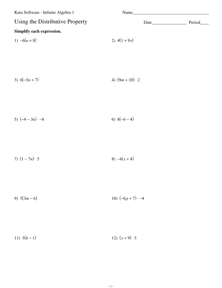 Distributive Property