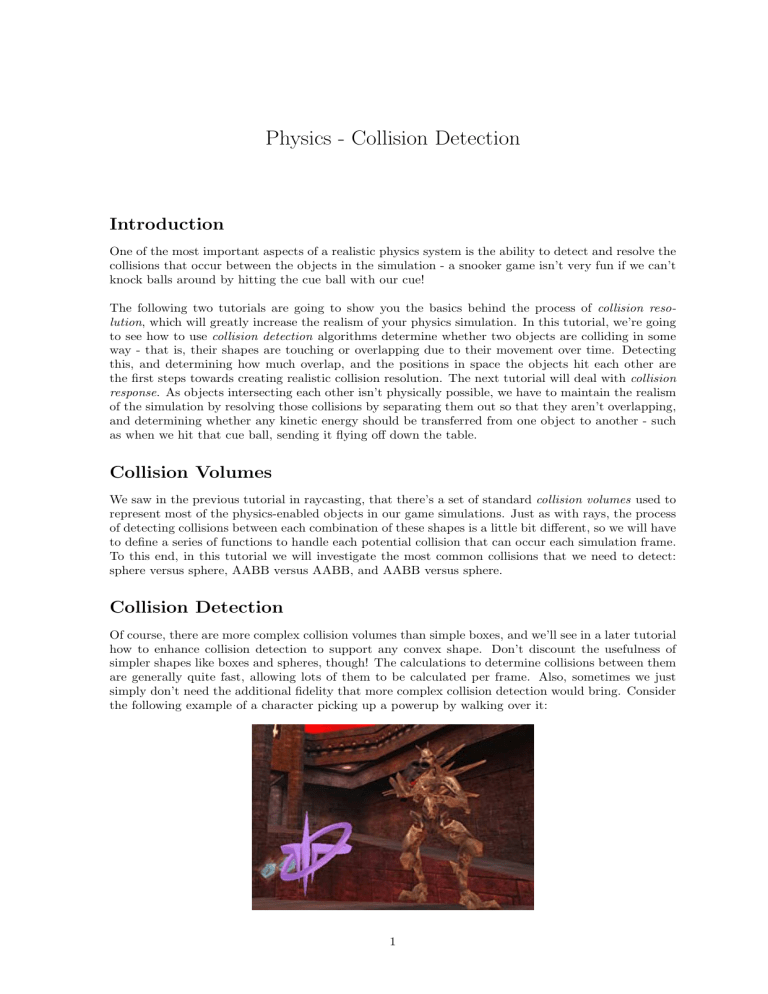 4physics Collision Detection
