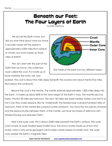 The Earth's Structure Guided Notes