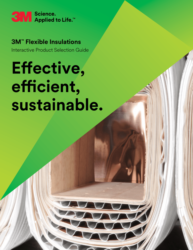 3M Flexible Insulations Product Selection Guide