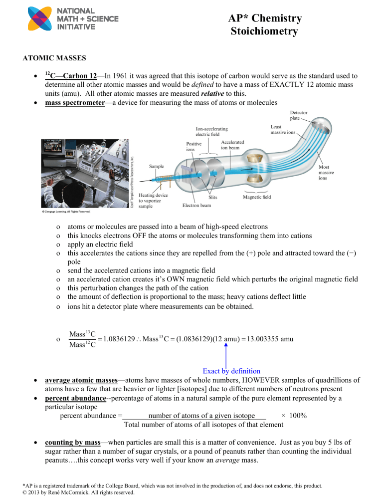 AP Chemistry Stoichiometry Worksheet