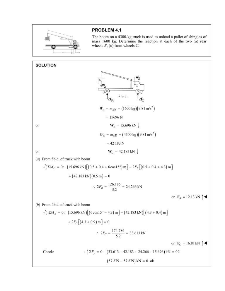 Fdocuments in Chapter 4 statics solutions Fdocuments in Chapter 4 statics solutions