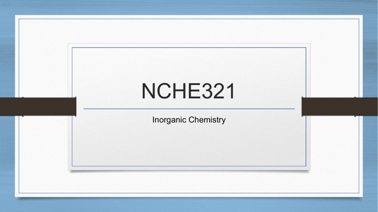 NCHE321 Study Unit 1 3 2 Reaction And Prop Of 4D And 5 D NCHE321 Study Unit 1 3 2 Reaction And Prop Of 4D And 5 D