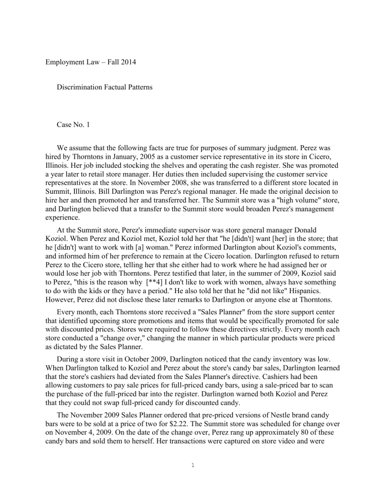 Employment Law Case Studies: Discrimination Scenarios