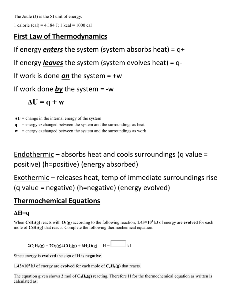 Thermochemistry Worksheet: Energy & Heat Calculations