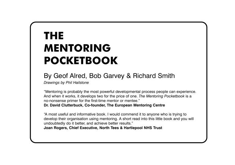 The Mentoring Pocketbook: A Guide for Mentors and Mentees