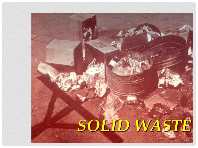 Solid Waste Management: Disposal, Recycling, and E-Waste