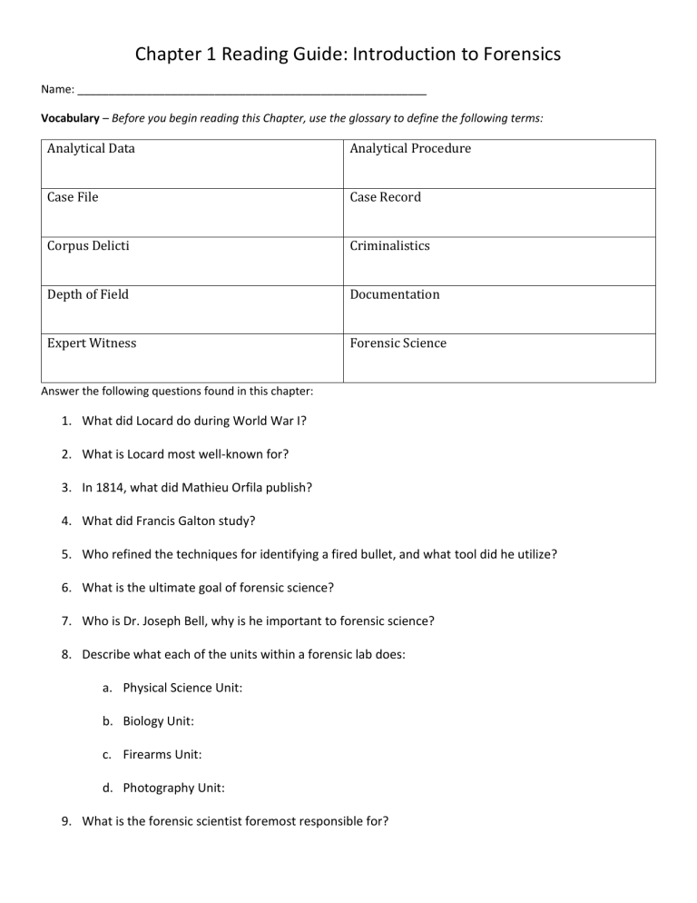 Chapter 1 Reading Guide Updated