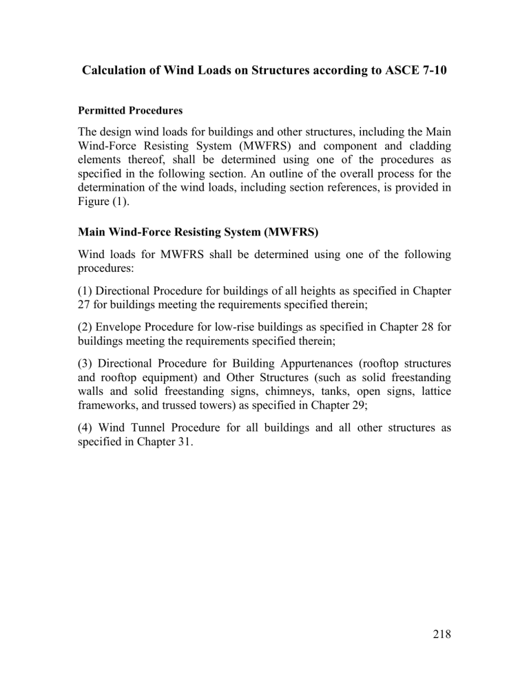 ASCE 7-10 Wind Load Calculations for Structures