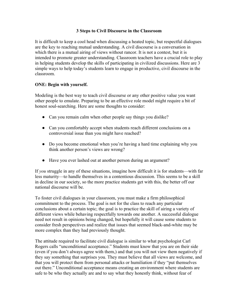 3 steps to civil discourse teacher version 1
