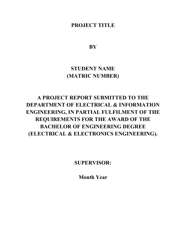 Project Template