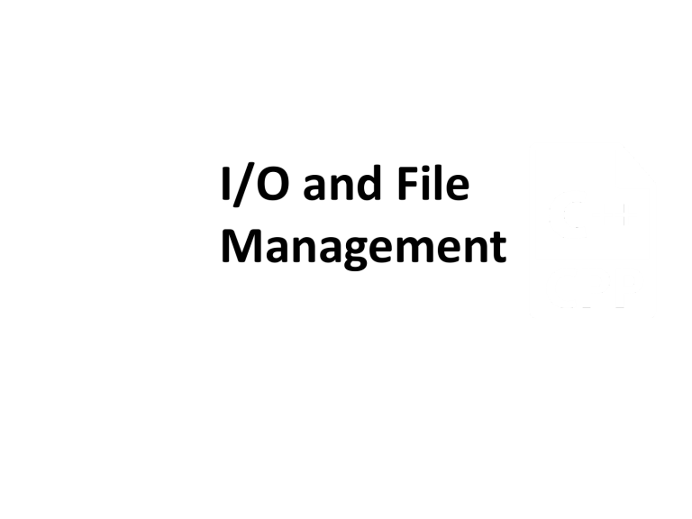 File Handling