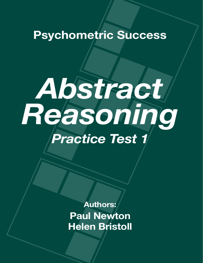 Abstract Reasoning Practice Test