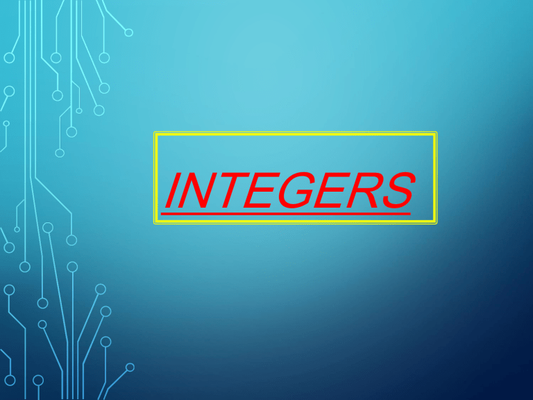 Integers Distance And Absolute Value