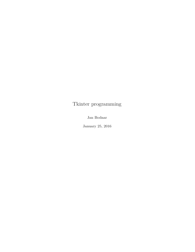 Tkinter