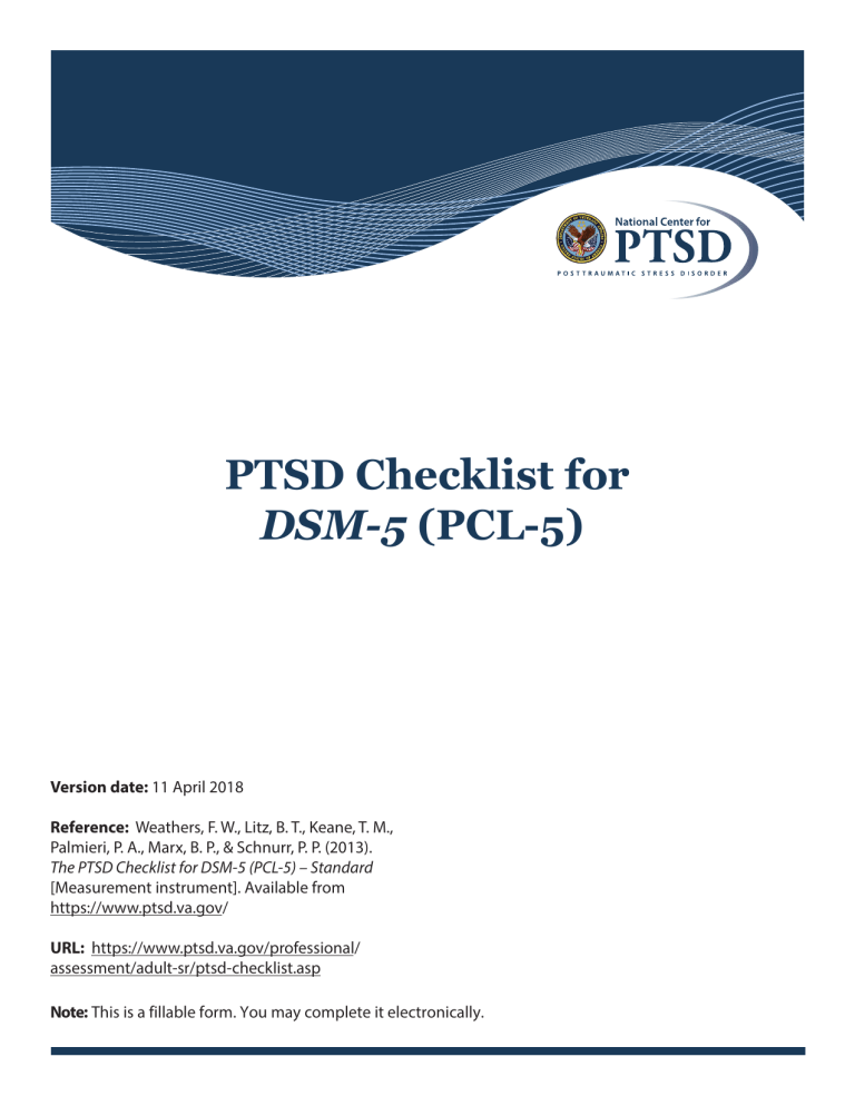 PCL5 Standard Form