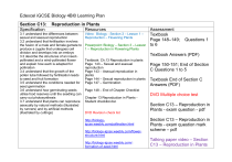 iGCSE Biology: Plant Reproduction Learning Plan