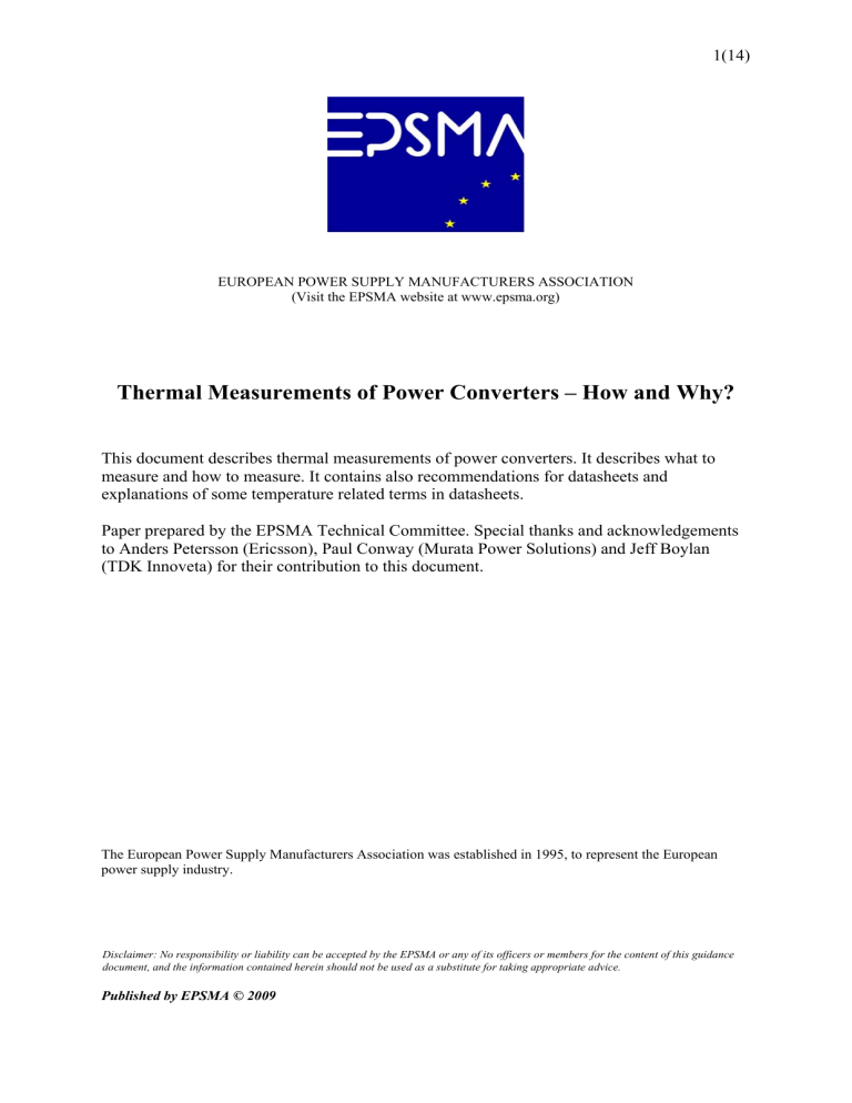 Thermal Measurements of Power Converters: Guide & Best Practices