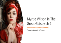 Myrtle Wilson Character Analysis in The Great Gatsby