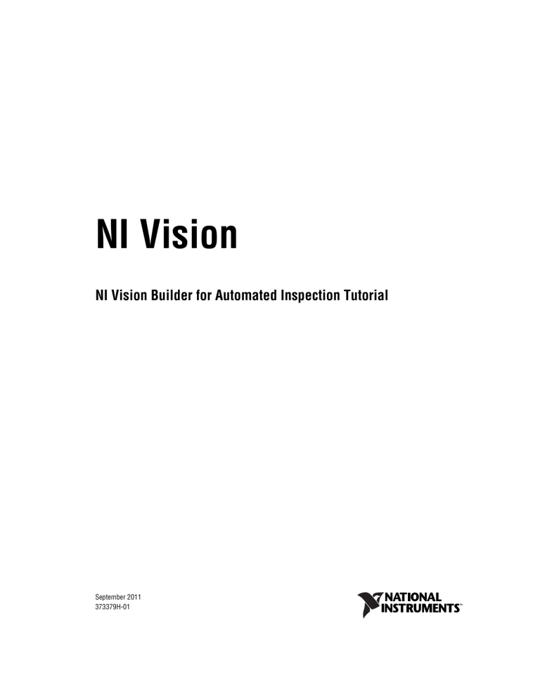 NI Vision Builder Automated Inspection Tutorial