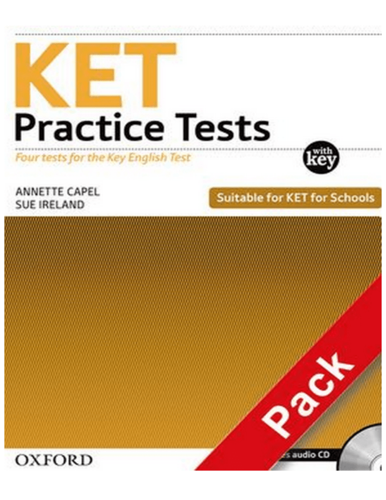 KET Practice Tests With Key PDFDrive KET Practice Tests With Key PDFDrive