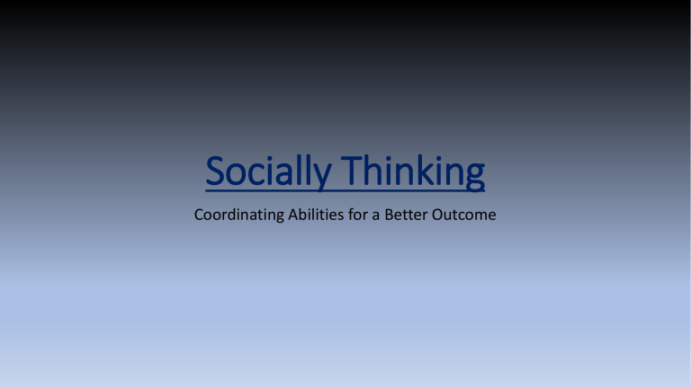 Social Thinking: Autism, Social Skills & Self-Regulation