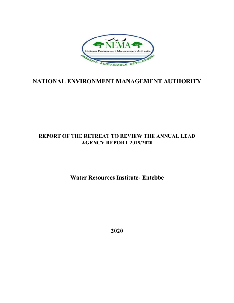 NEMA Annual Lead Agency Report Review 2019/2020