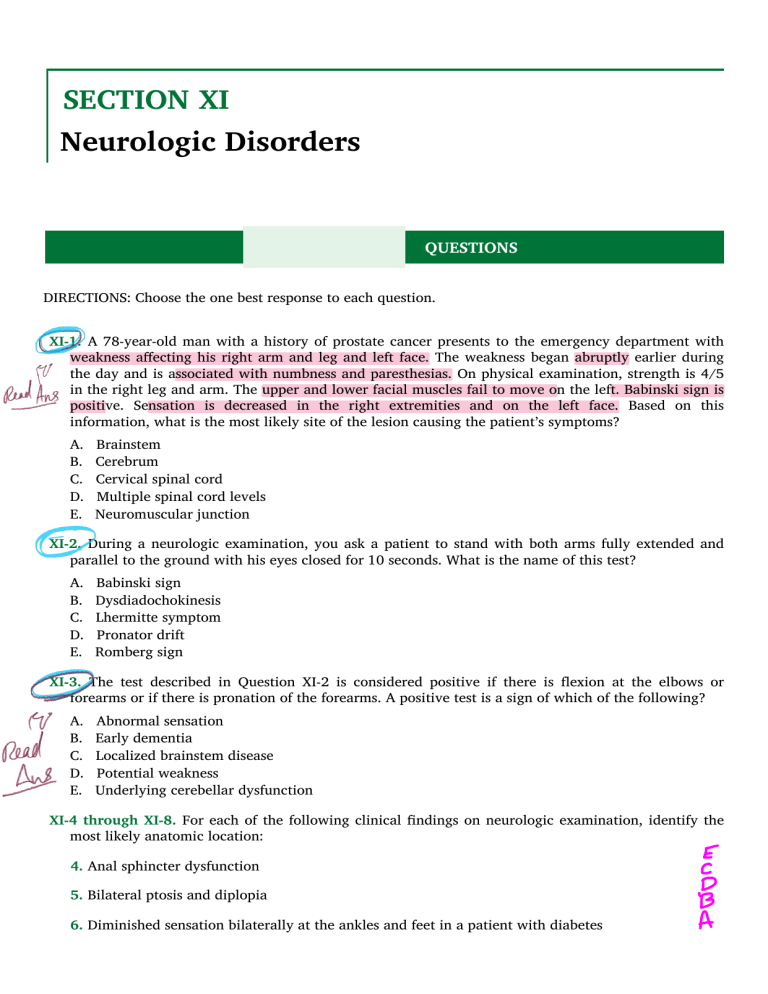 Neurology Mcq Neurology Mcq