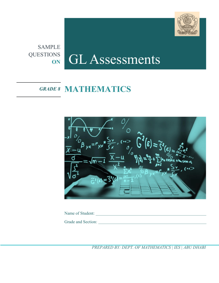 GL Assessment MATHS Grade 8 All In One Dated 23 02 2021 1 GL Assessment MATHS Grade 8 All In One Dated 23 02 2021 1